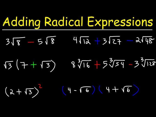 Adding And Subtracting Square Roots Worksheet Practice Problems For