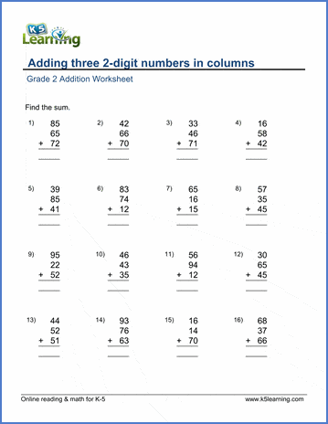 Add Multiple Numbers | Interactive Worksheet | Education.com - Worksheets Library