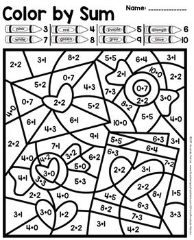 Color by Number: Addition and Subtraction Activities
