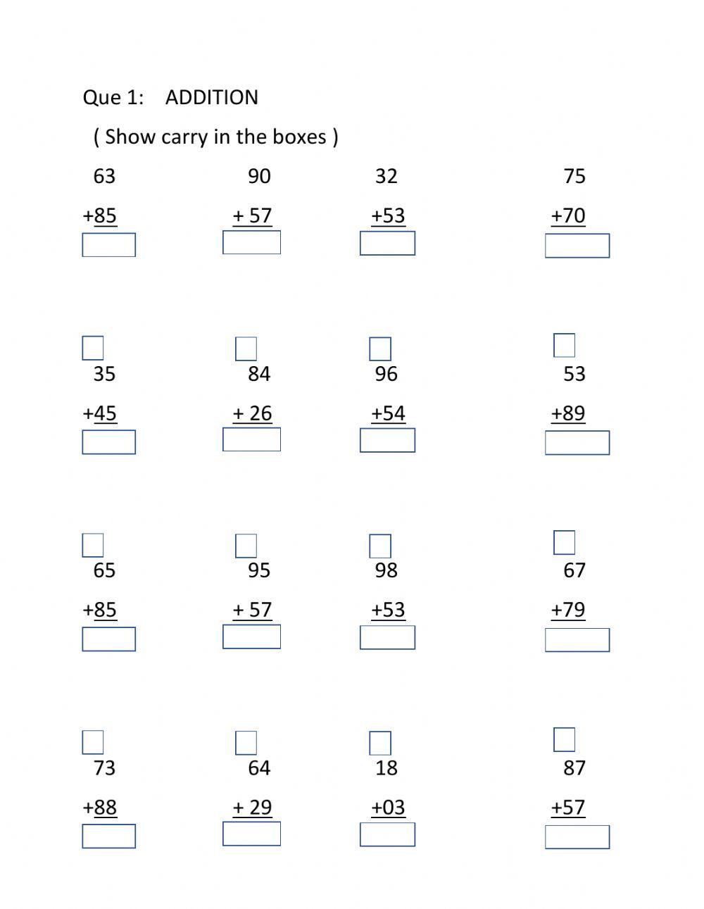 Addition and Subtraction worksheet for Grade 2 | Live Worksheets - Worksheets Library
