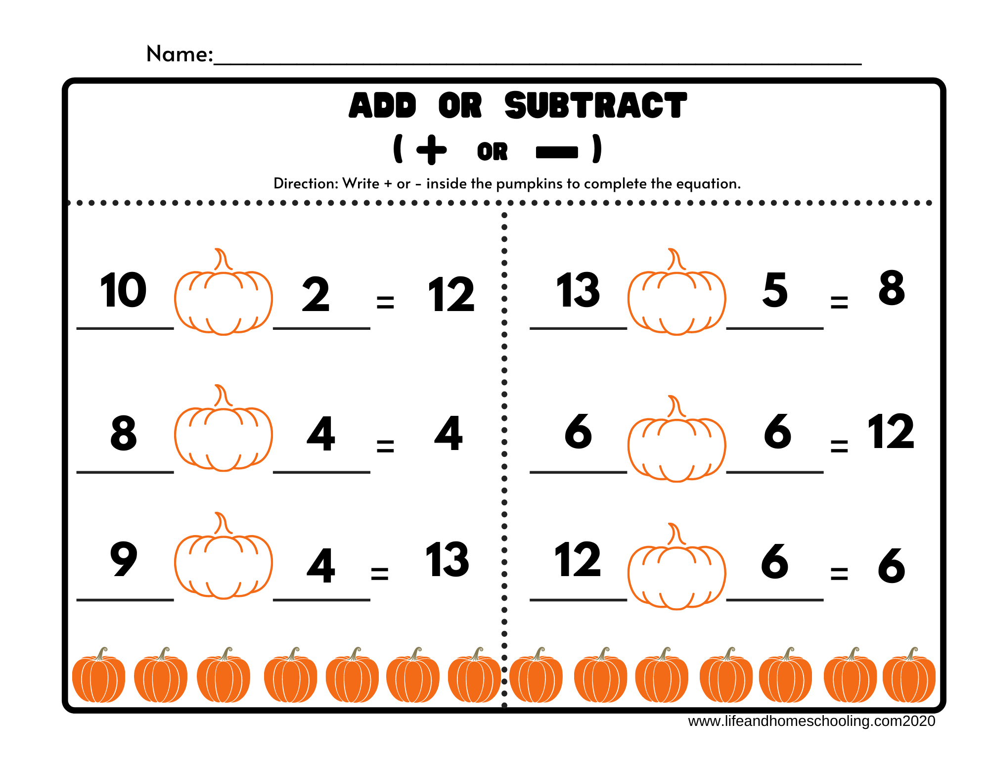First Grade Add or Subtract - Worksheets Library