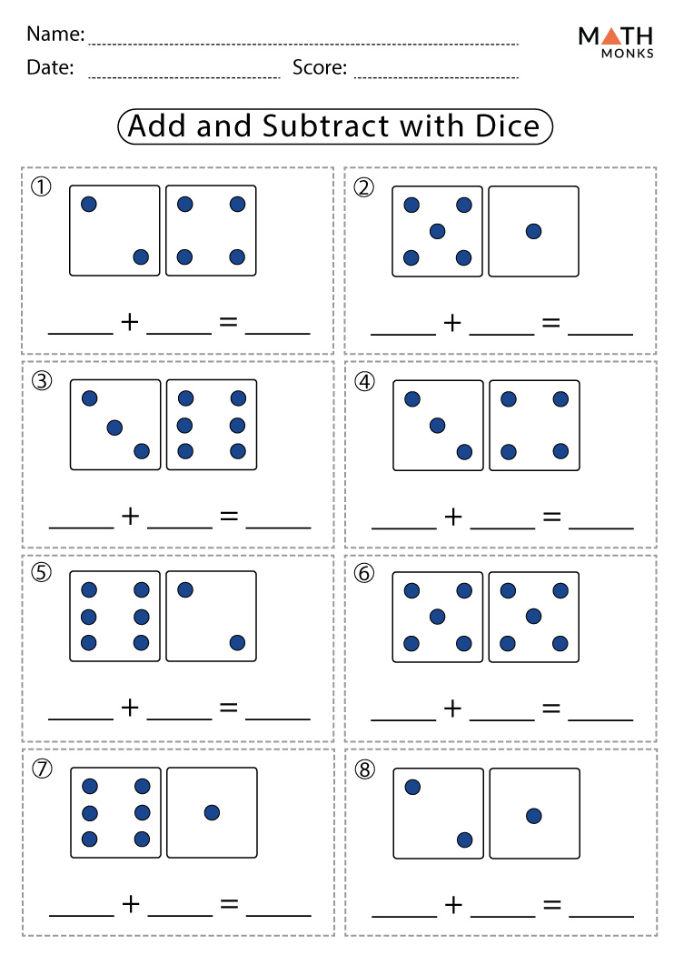 Addition and Subtraction Worksheets for Grade 1 with Answer Key ...