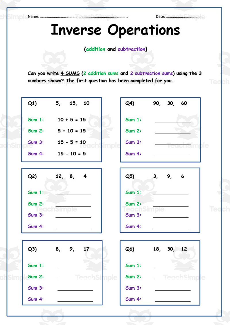 Y3 Inverse Check 3 Digit 3 Addition Subtraction With Carry Sheet Y3 Inverse Check 3 Digit 3 Addition Subtraction With Carry Sheet