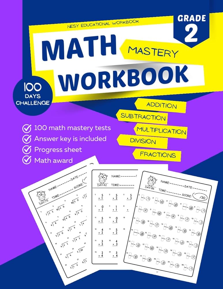 Math Mastery Workbook Grade 2 Addition, Subtraction ... - Worksheets Library