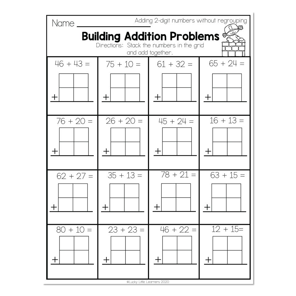 Addition (Without Regrouping) Worksheets - Worksheets Library