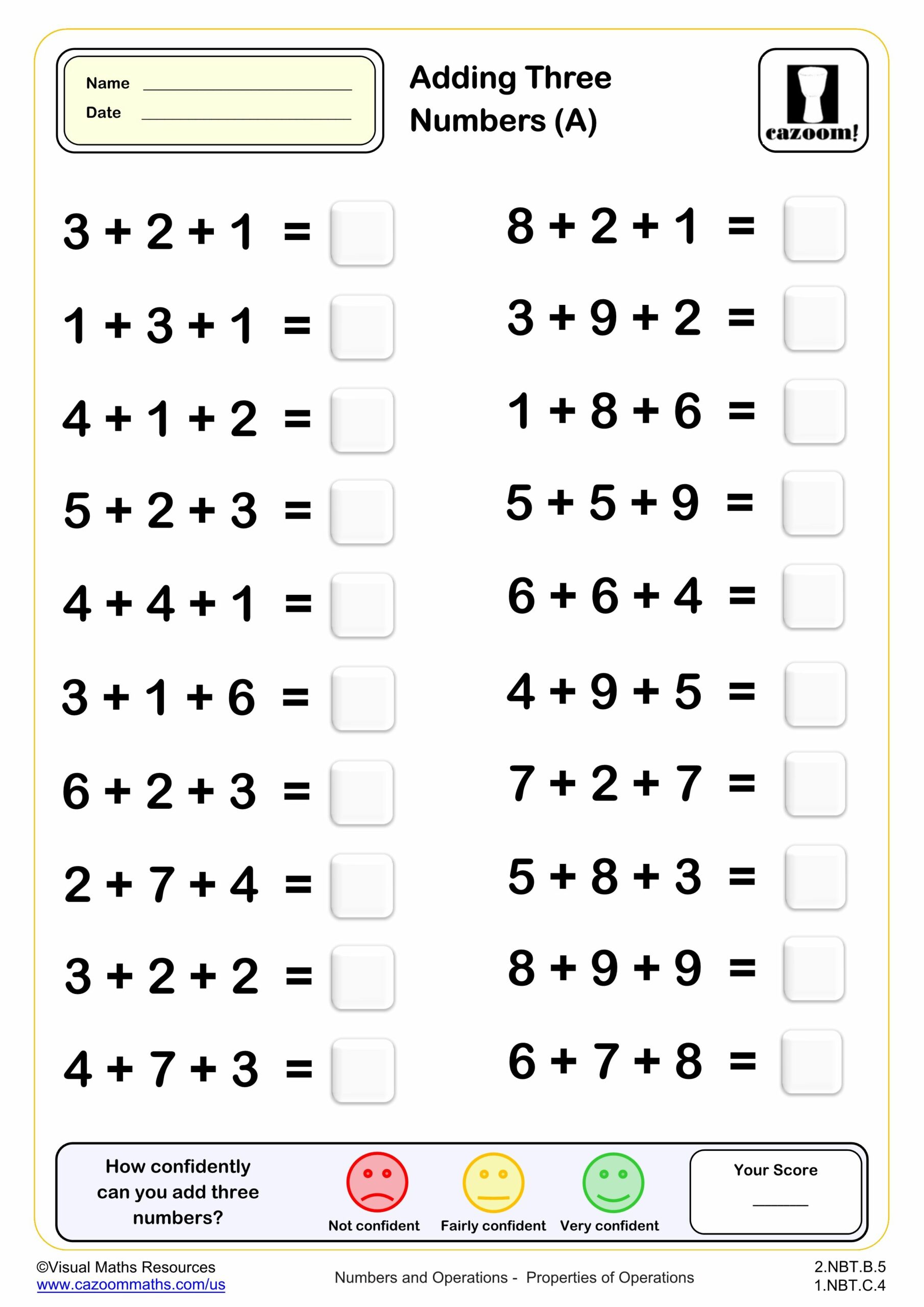 Adding Large Numbers Worksheets - Worksheets Library