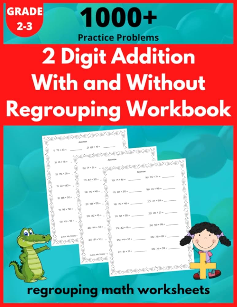 Two Digit Addition (Regrouping) #3 | PrimaryLearning.Org - Worksheets ...