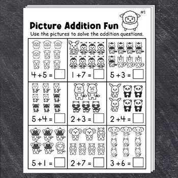 Addition and Subtraction With Picture Worksheets - Math Made Fun ...