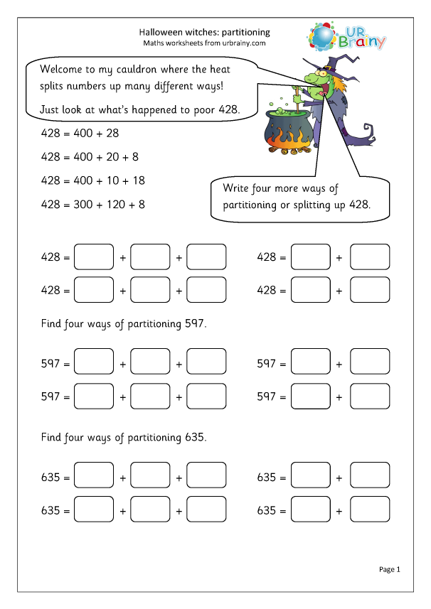 Adding Using Partitioning