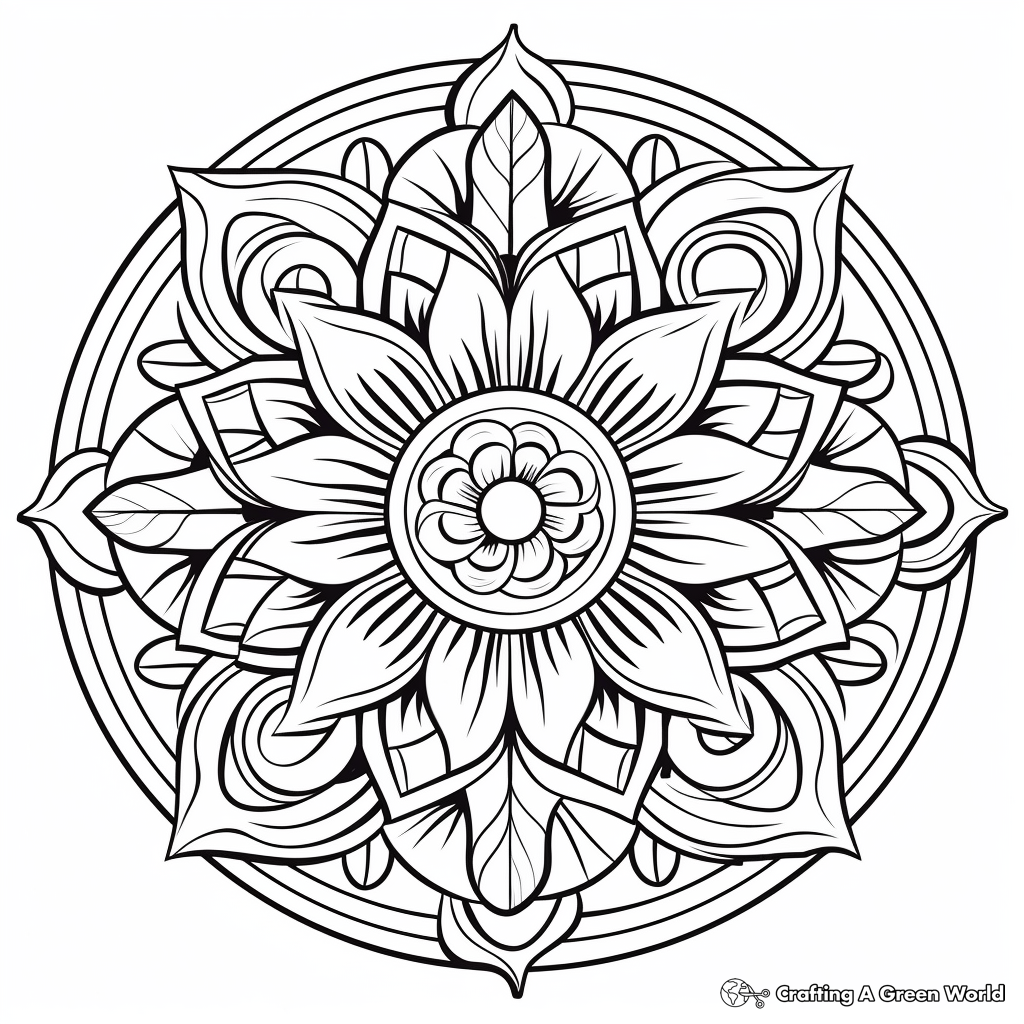 Mandala Wolves Coloring Pages For Adults Coloring Book For Adults