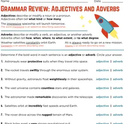 Printable Middle School Adverb Worksheets | Education.com - Worksheets Library