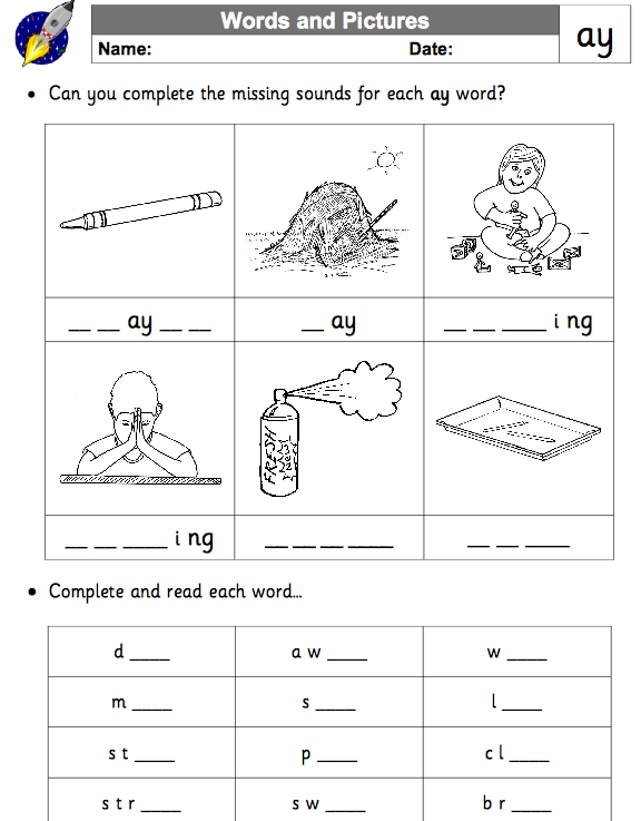 ay phonics worksheets - SOUND-IT-OUT PHONICS - Worksheets Library
