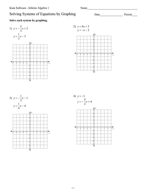 Free algebra 1 systems of equations worksheet, Download Free algebra 1 systems of equations ...