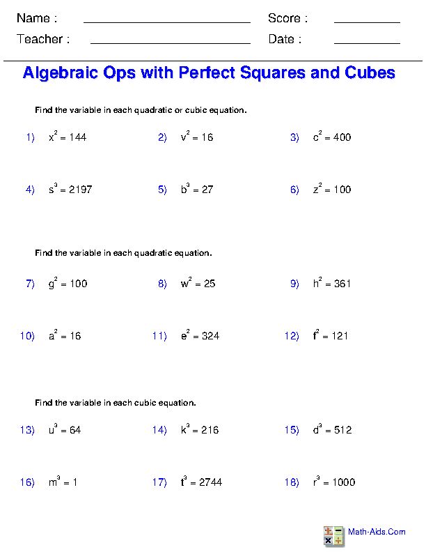 Free algebra 2 simplifying radicals with variables worksheet, Download ...