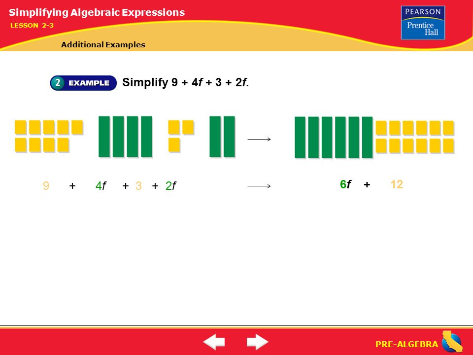 PRE-ALGEBRA Lesson 2-3 Warm-Up PRE-ALGEBRA What is a “term”? What ... - Worksheets Library