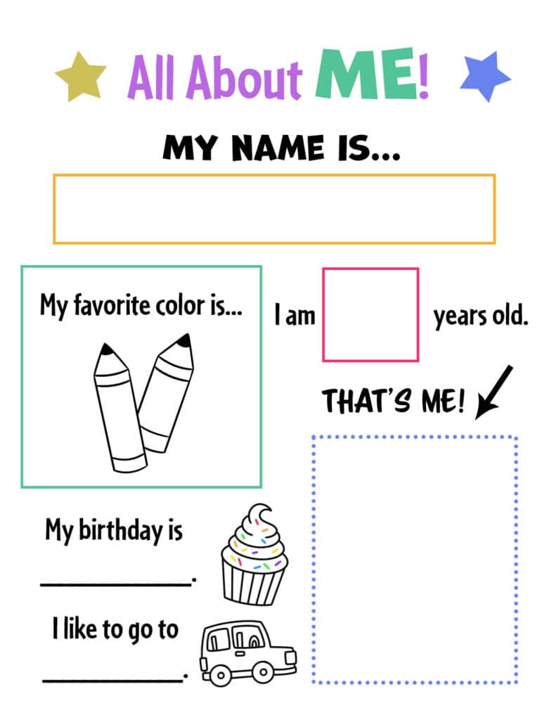 Free All About Me Worksheet For Preschool Download Free All About Me Free All About Me Worksheet For Preschool Download Free All About Me