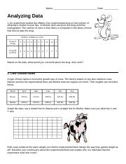 graph - analyzing data tres 2 .docx - Name: Date: Analyzing Data 1 ... - Worksheets Library