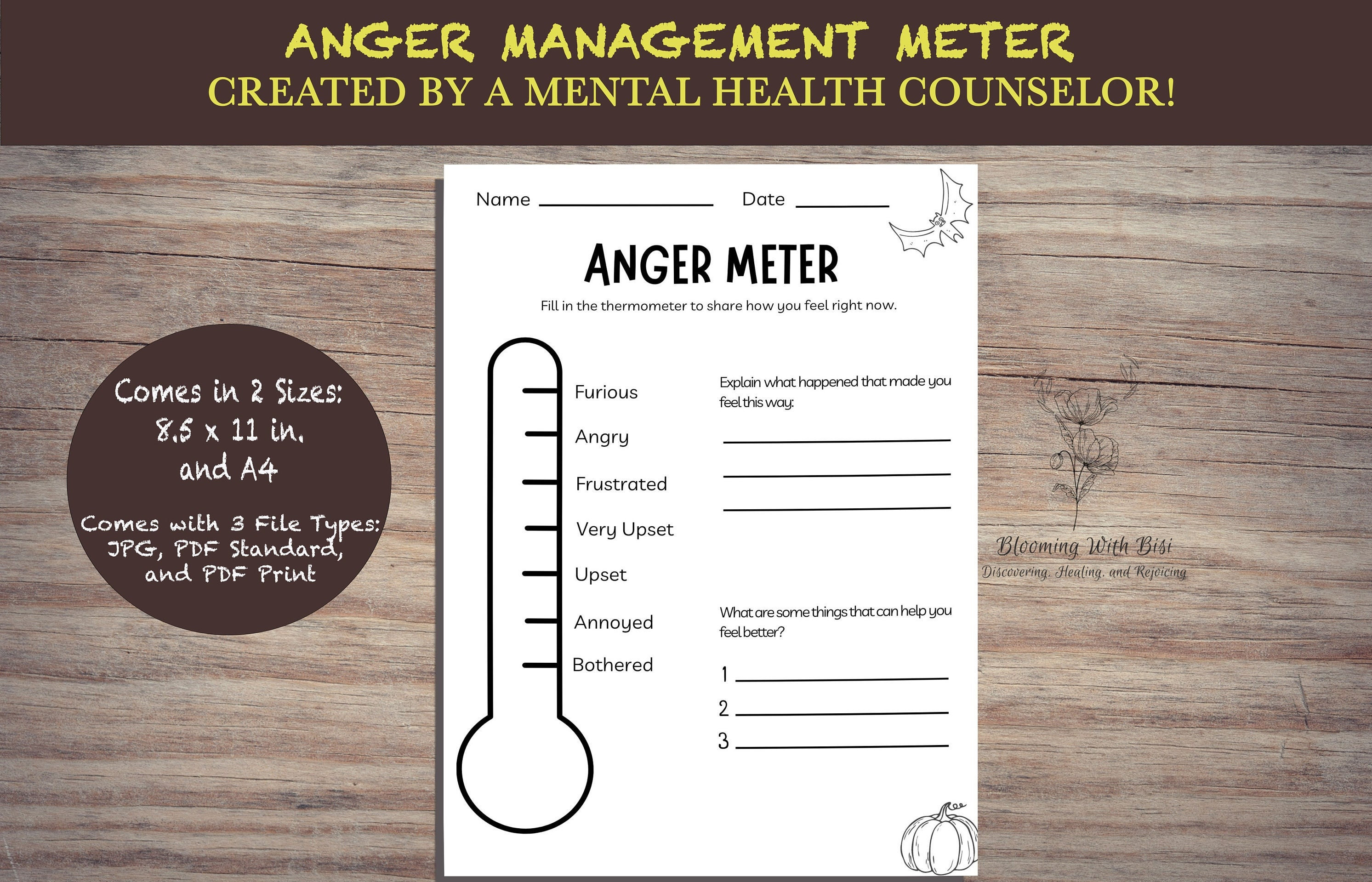 Anger Meter Display - Worksheets Library