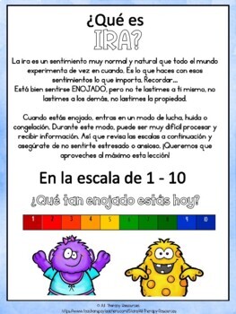 SPANISH VERSION - Anger Monster Lesson & Craft | Made By Teachers ...