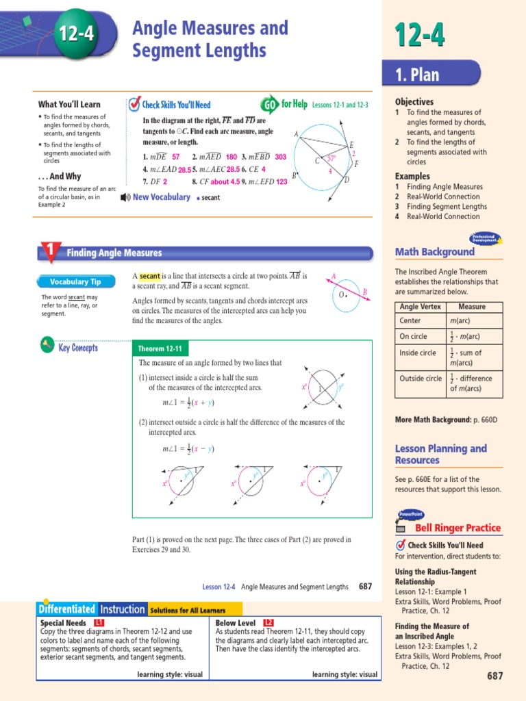 Free Angle Measures And Segment Lengths Worksheet Download Free Angle Measures And Segment