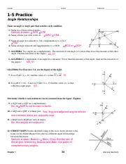 1-5 Practice Answer Key.pdf - NAME DATE PERIOD 1-5 Practice Angle ... - Worksheets Library