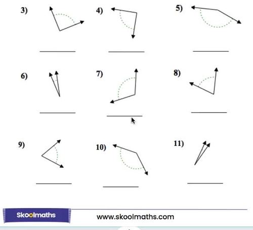Classifying Angles Worksheet 4th Grade Types Of Angles Worksheet