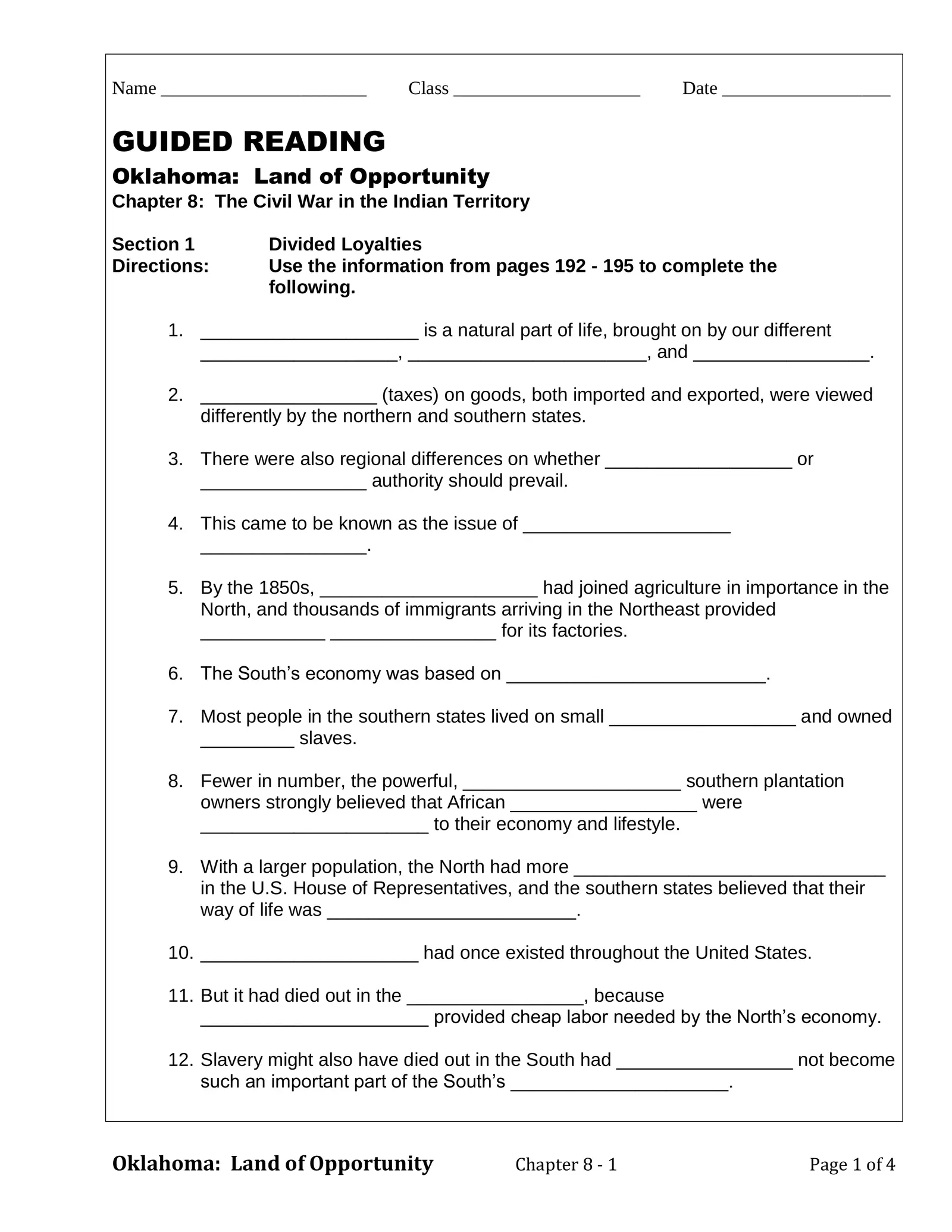 Chapter 8 Setion 1 Guided Reading Interactive Worksheet – Edform - Worksheets Library
