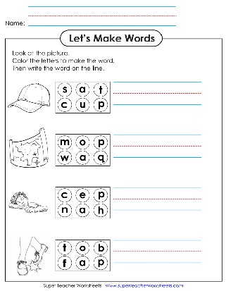 FREE* AP Word Family CVC Word Find Worksheet | MyTeachingStation.com - Worksheets Library