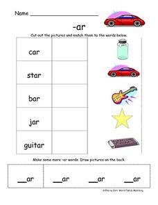 ar words - Letters and Sounds by URBrainy.com - Worksheets Library
