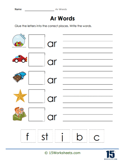 ar Words Worksheets - 15 Worksheets.com - Worksheets Library