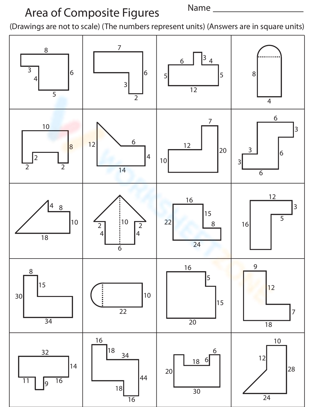 Area Of Composite Figures Worksheets 2024 Worksheets Library Area Of Composite Figures Worksheets 2024 Worksheets Library