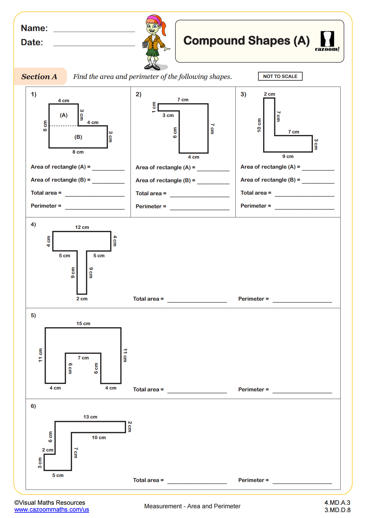 Compound Shapes A 4th Grade PDF Measurement Worksheets Worksheets Compound Shapes A 4th Grade PDF Measurement Worksheets Worksheets