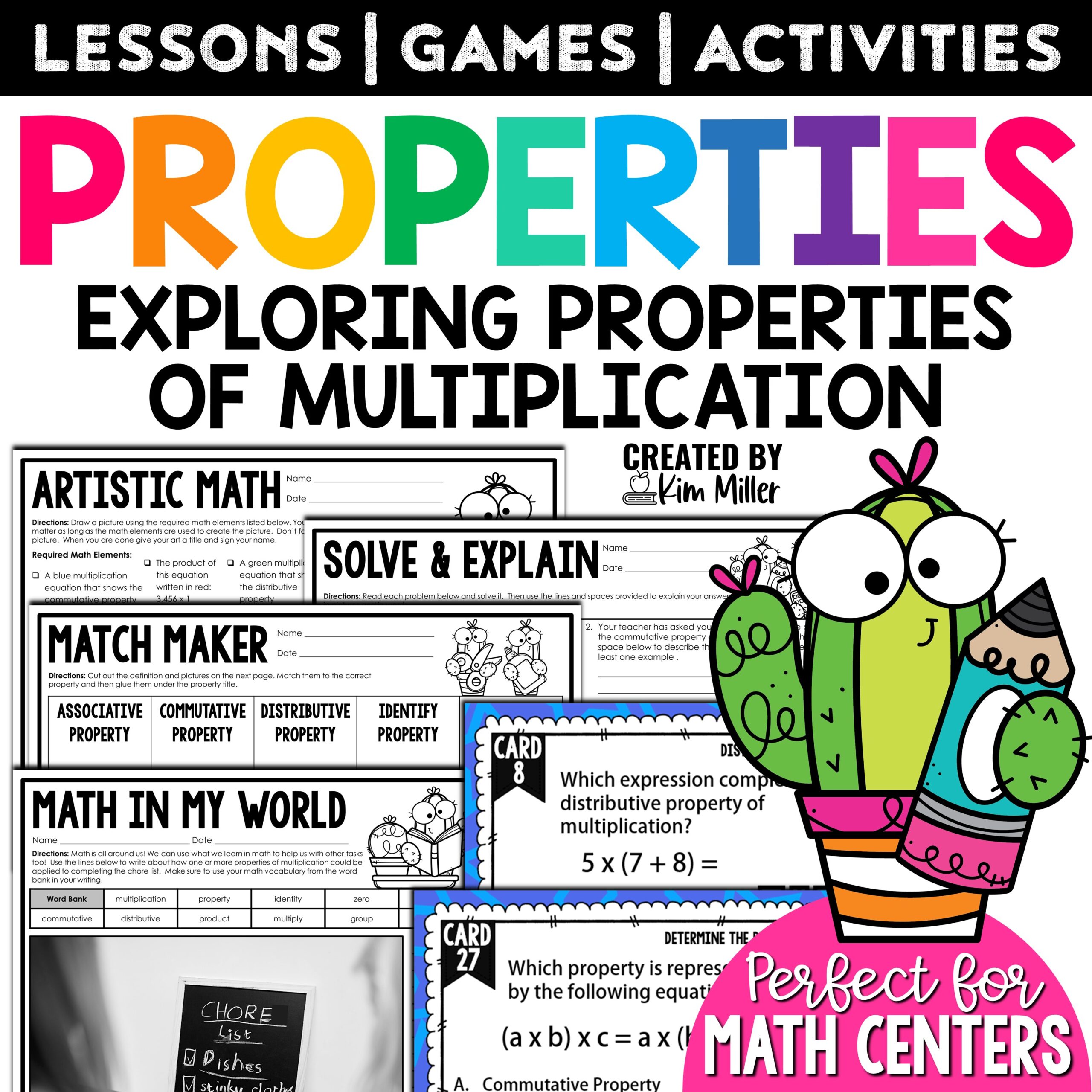 Properties Of Multiplication Activities Commutative Associative