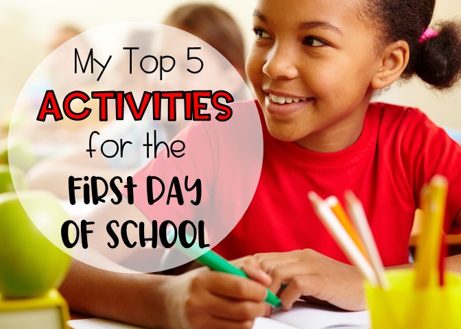 My Top 5 Activities for First Day of School for Second Grade ...