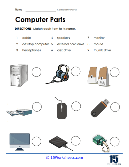 Computer Parts Worksheets - 15 Worksheets.com - Worksheets Library