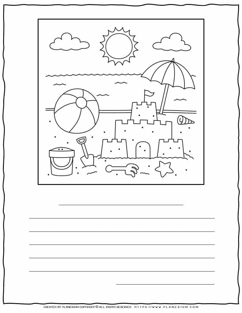 Free beach worksheet, Download Free beach worksheet png images, Free ...