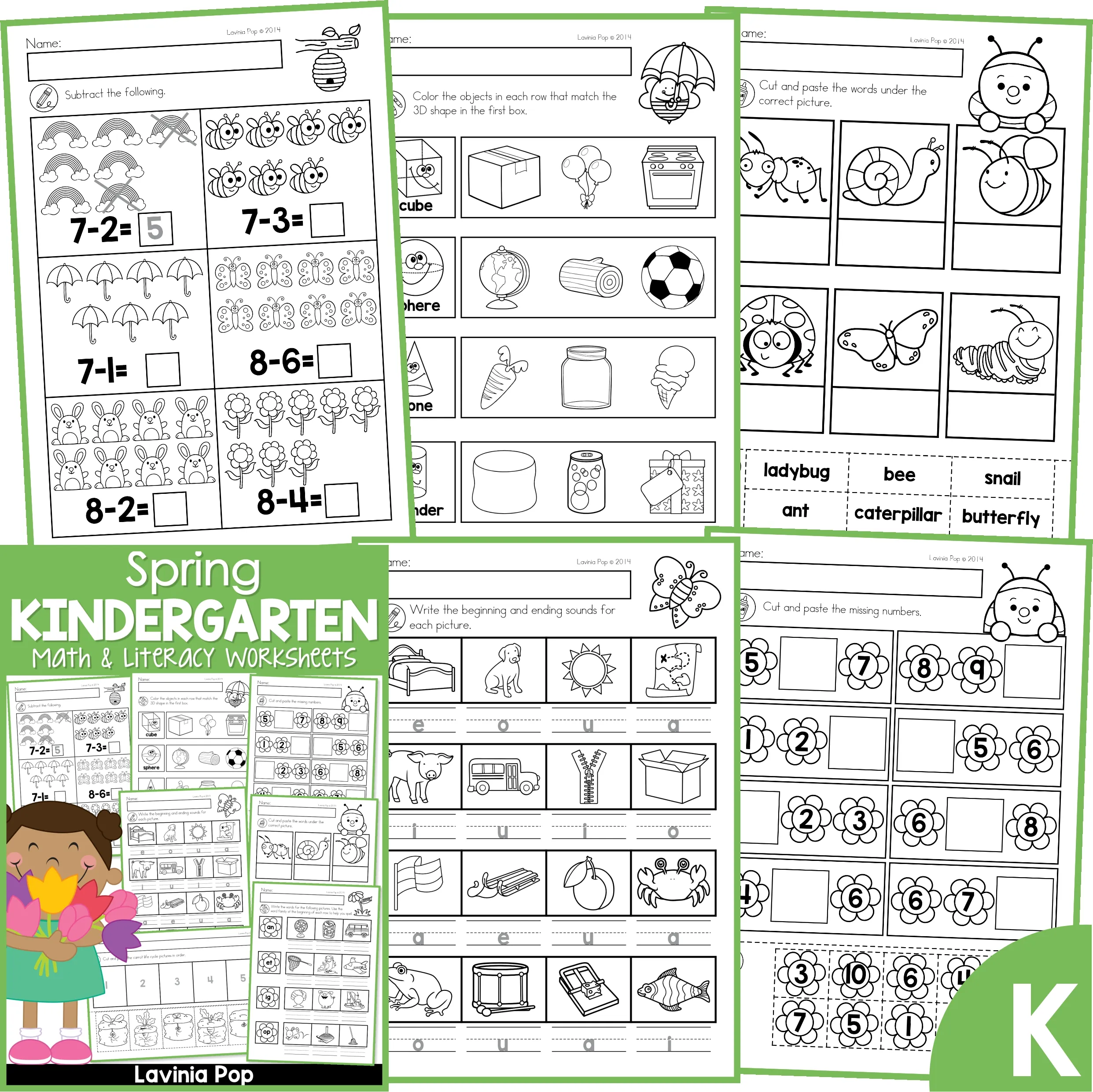 Spring Kindergarten Worksheets and Activities No Prep - Worksheets Library