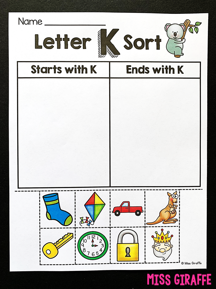 Miss Giraffes Class: Teaching Letter Sounds to Kindergarten and ... - Worksheets Library
