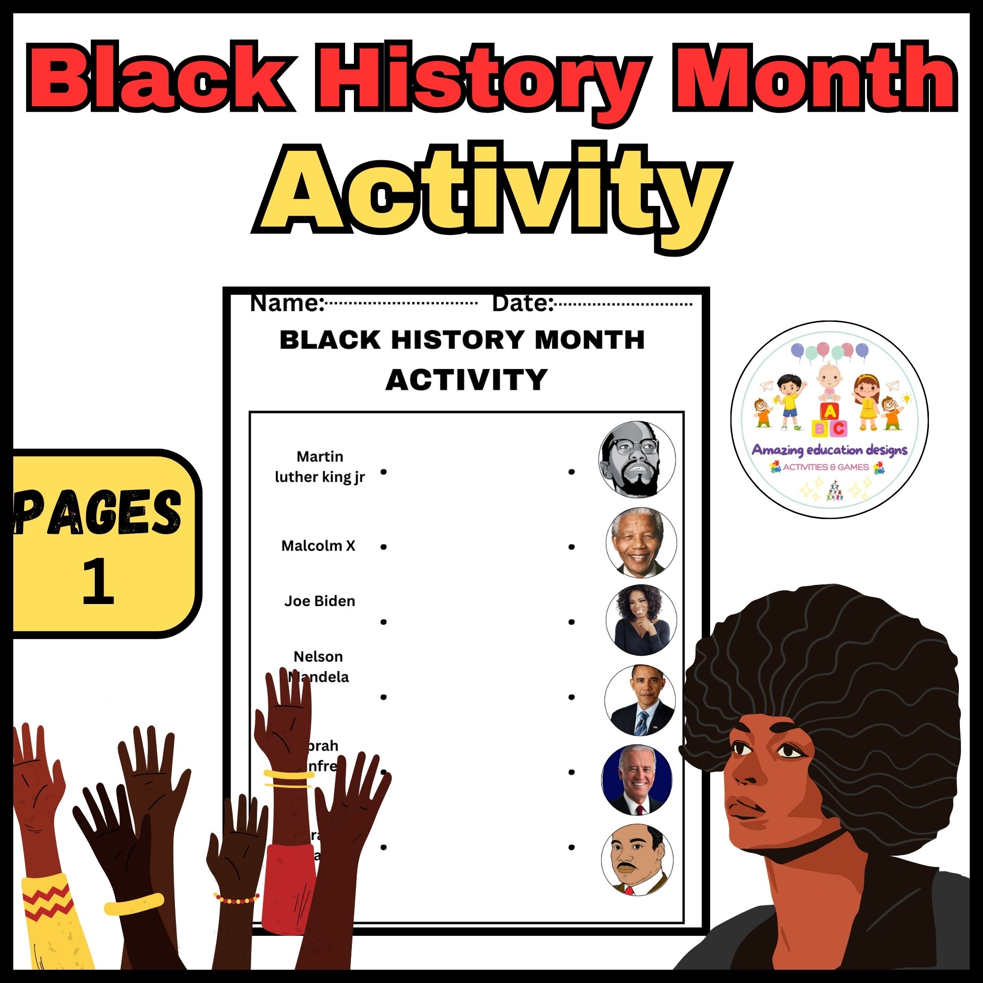 Free Black History Worksheet And Activities Download Free Black Free Black History Worksheet And Activities Download Free Black