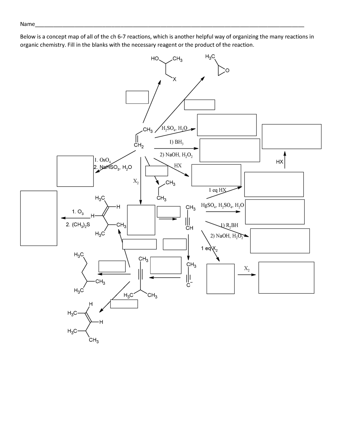 Alkene Reaction Worksheet - Warning: TT: undefined function: 32 ... - Worksheets Library