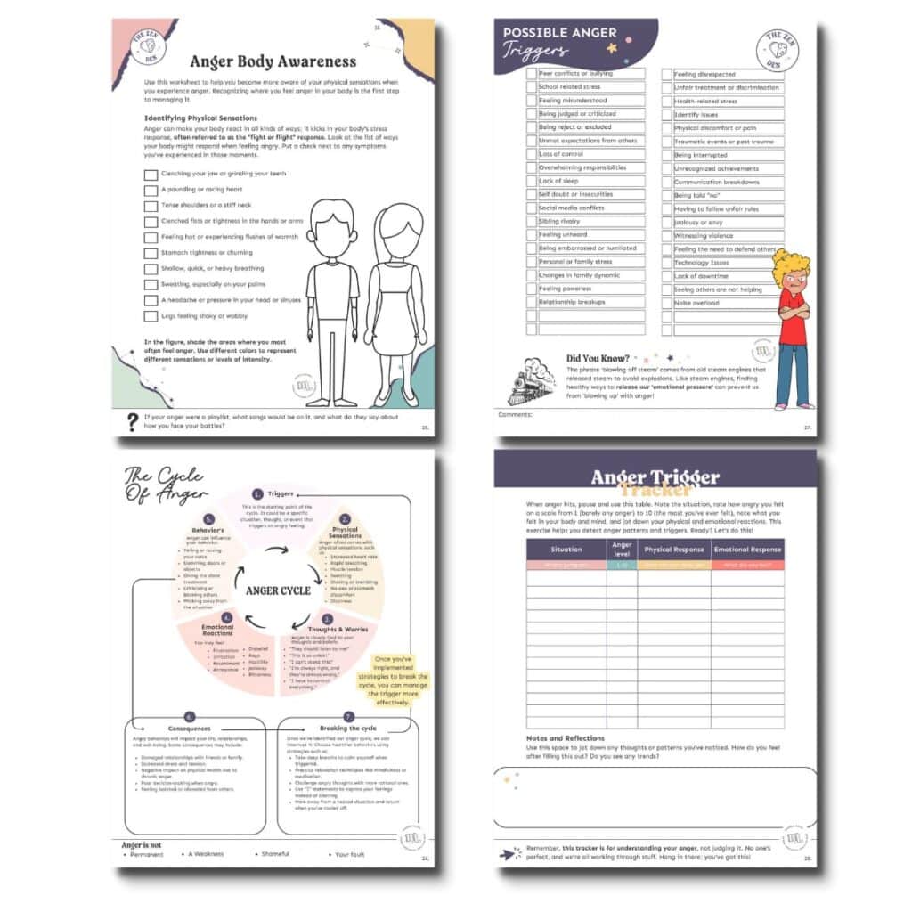 Anger Management Worksheets - Worksheets Library