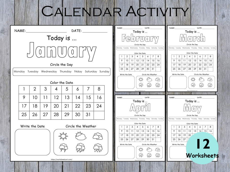 Calendar Math Journal by The 2 Teaching Divas - Worksheets Library
