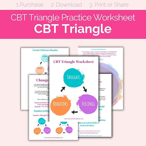 CBT Triangle Worksheet | CBT Skills | Coping | PDF Download ... - Worksheets Library