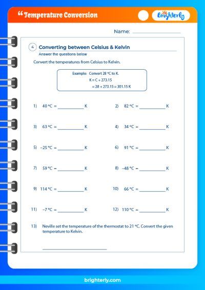 Benefits Of Using A Temperature Conversion Worksheets [PDFs ...