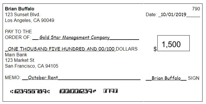 How to Write a Check | Writing a Check Examples - OppU - Worksheets Library