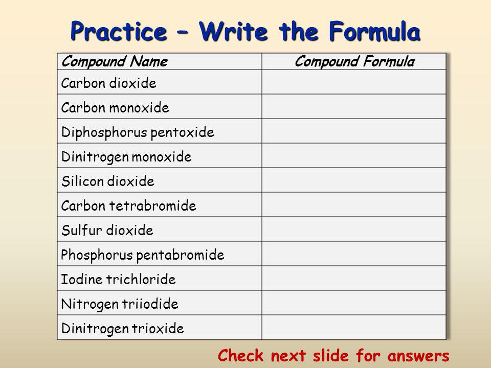 Naming Binary Molecular Compounds Ppt Video Online Download