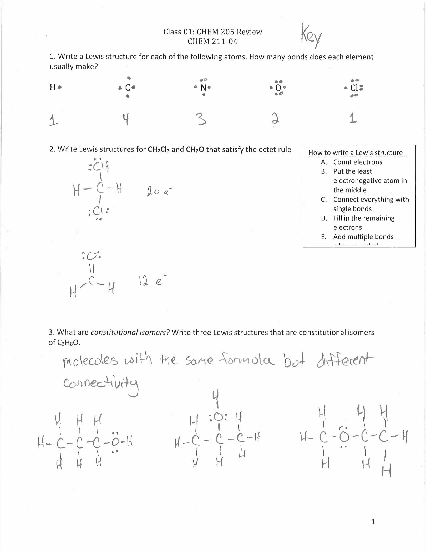 SOLUTION Organic Chemistry Basic Review Worksheet answers SOLUTION Organic Chemistry Basic Review Worksheet answers