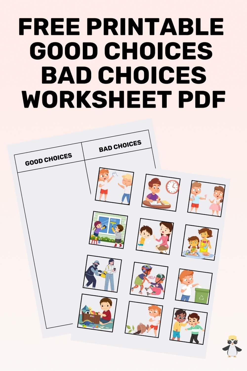 Good Or Bad Choices Worksheet Worksheets Library