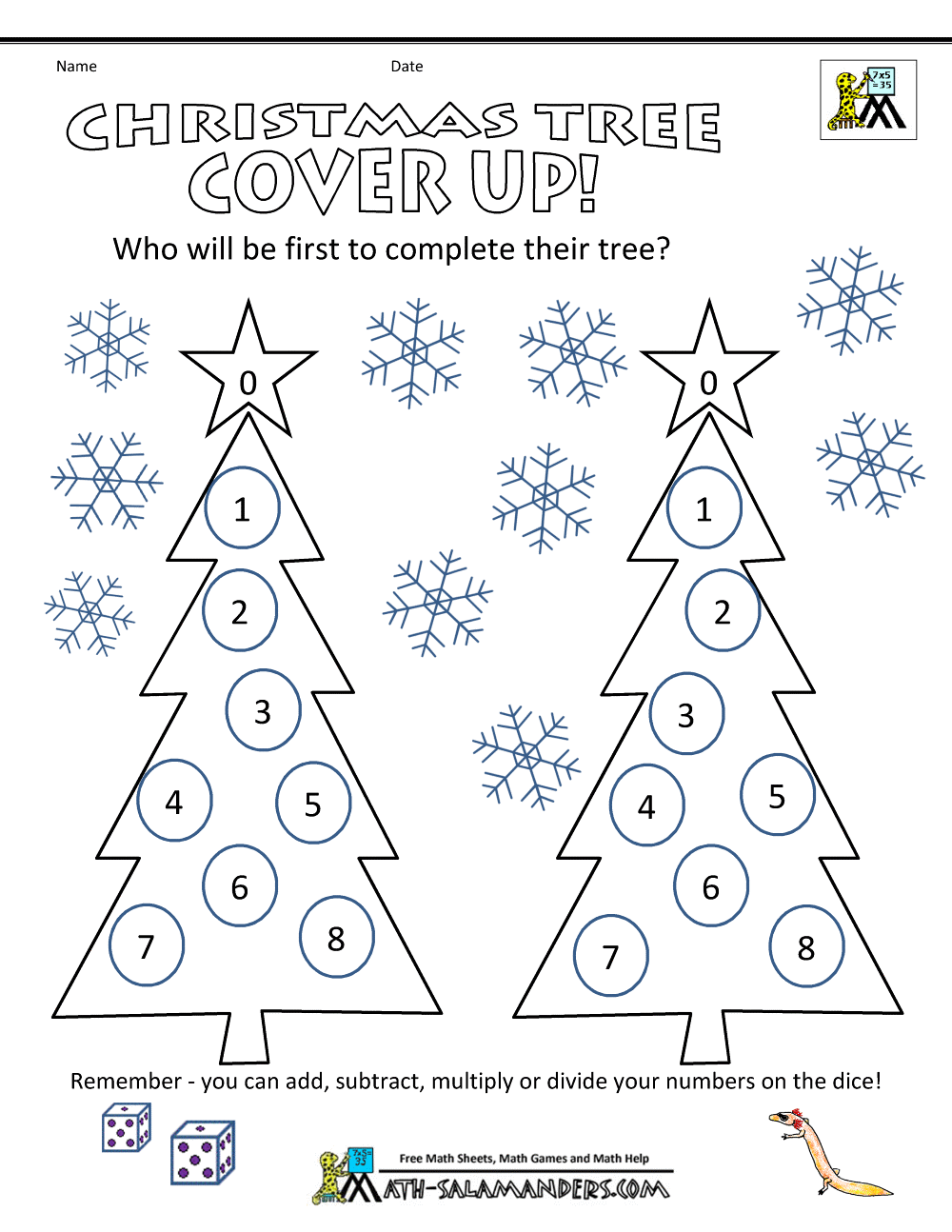 Math Christmas Worksheets First Grade - Worksheets Library