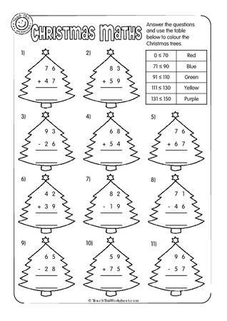 Free christmas addition worksheet, Download Free christmas addition ...